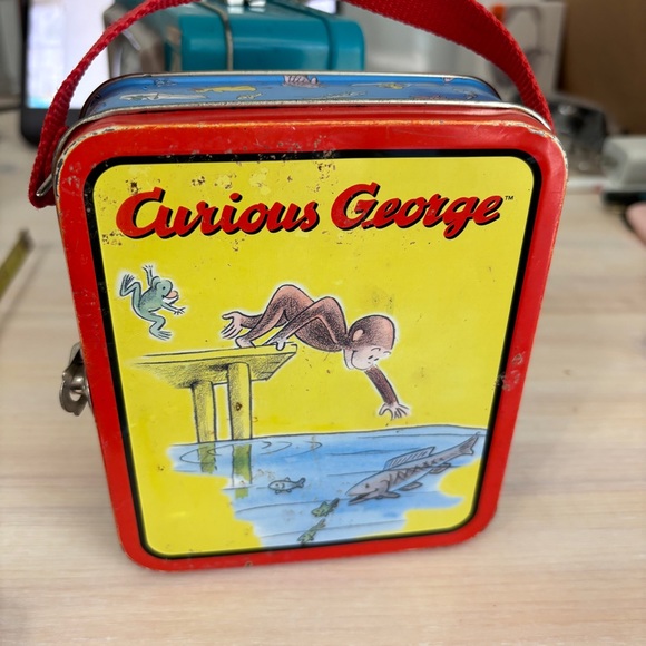 Vintage | Kitchen | Vintage Curious George Metal Lunch Box | Poshmark